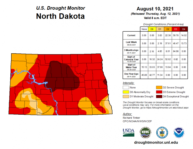 Nearly half North Dakota’s pasture is in ‘very poor’ condition ...