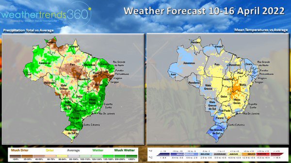Rainfall needed In Central Brazil before dry season arrives ...
