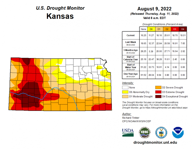 D4 exceptional drought expands to 4 of top 18 corn growing states ...