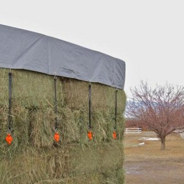 Keep tarps tight over hay