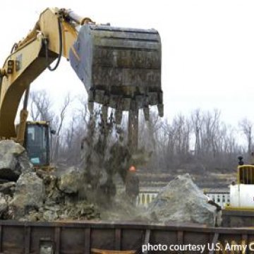 Army Corps begins river rock removal