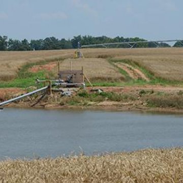 Ponds Provide Storage Reservoirs for Irrigation Systems